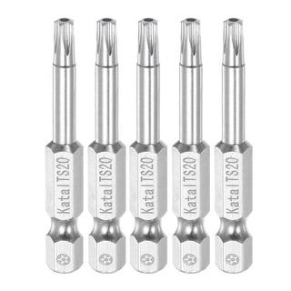 5pcs T20 Magnetic Security Star 5 Point Screwdriver Bit 1/4" Hex Shank ...