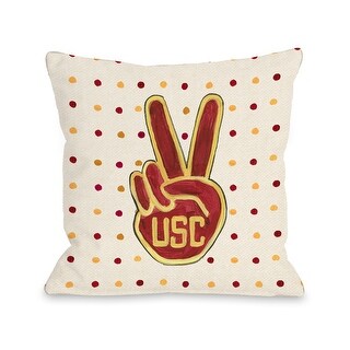USC Foam Fingers - Red Pillow by Timree - Bed Bath & Beyond - 22276470