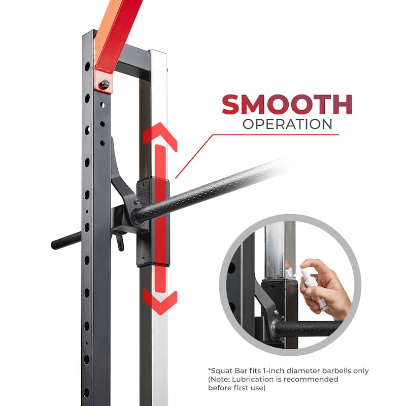 Sunny Health Fitness Smith Machine Squat Rack Essential Series - SF ...