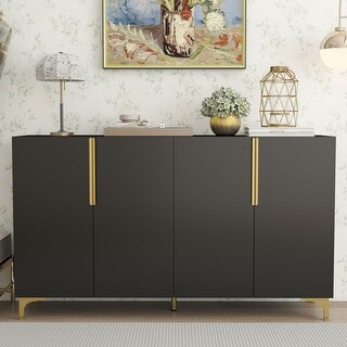 Light luxury storage cabinet in glossy finish - Bed Bath & Beyond ...