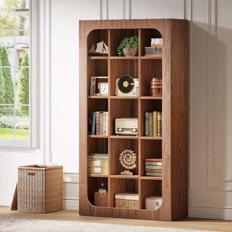70.8-Inch Tall Cube Bookcase Bookshelf for Living Room - Overstock ...