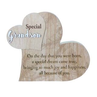 Hearts With Text - Special Grandson Block Sign - Bed Bath & Beyond ...