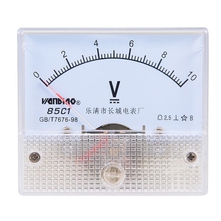 DC 0-10V Analog Panel Voltage Gauge Volt Meter 85C1 1.5% Error Margin ...