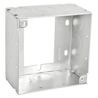 2 Pcs, 4 Square Extension Ring, Converts One Gang to 4 Square, 2-1/8 in ...