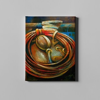 Rope Muticolor Abstract Western Canvas Wall Art - Bed Bath & Beyond ...