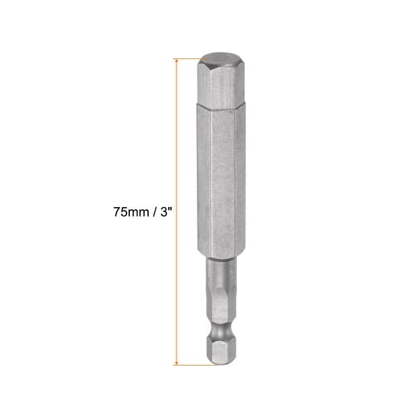 1/16" Hex Screwdriver Bit SAE 1/4" Hex Shank 3" Length Magnetic Power ...