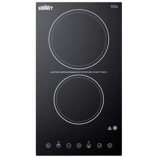 Summit 12 Inch Wide Built-In Electronic Cooktop with Automatic Shut ...