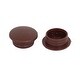 12mm Dia Plastic Thread Design Screw Cap Covers Hole Covers Lids Brown ...