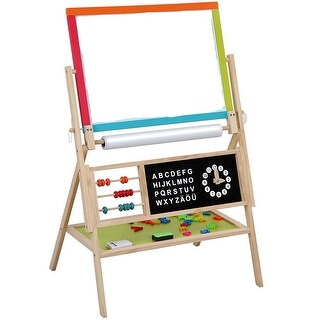 Multifunction Kids Art Education Easel with Blackboard Eraser - Bed ...