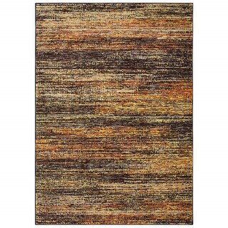 2' X 3' Brown Rust Red Gold Orange And Tan Abstract Power Loom Stain ...