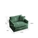 Comfy Deep Seat Single Sofa Chenille Fabric Lounge Armchair, Living ...