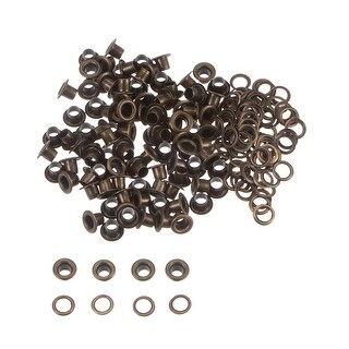 100set Grommets Kit Metal Eyelets 3mm 0.12" Grommet for Shoes Clothes ...