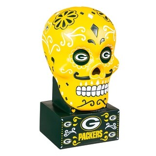 Green Bay Packers Sugar Skull Statue, 10.25" - Bed Bath & Beyond - 38339984