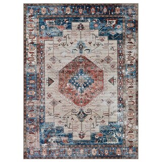 Allstar Rugs Persian Themed Polyester Area Rug - Bed Bath & Beyond ...