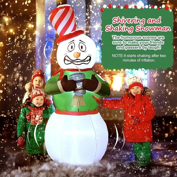 cold snowman inflatable
