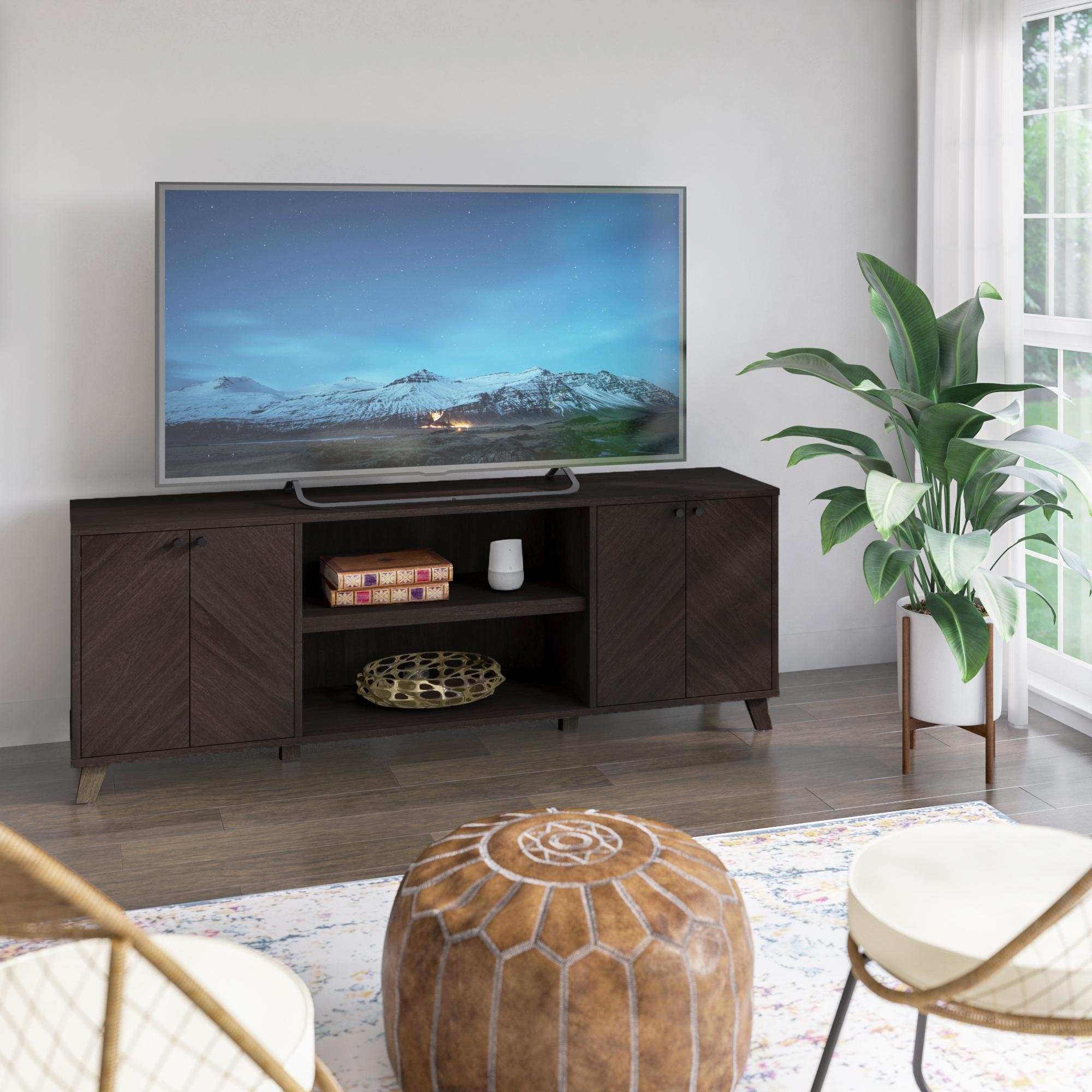 Mid Century Modern TV Stand for TVs up to 80 Bed Bath Beyond 37887009