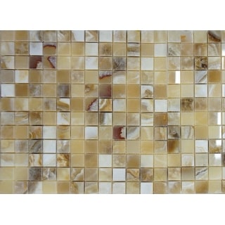 Onyx Mosaics Honed 1x1 - Bed Bath & Beyond - 36412245