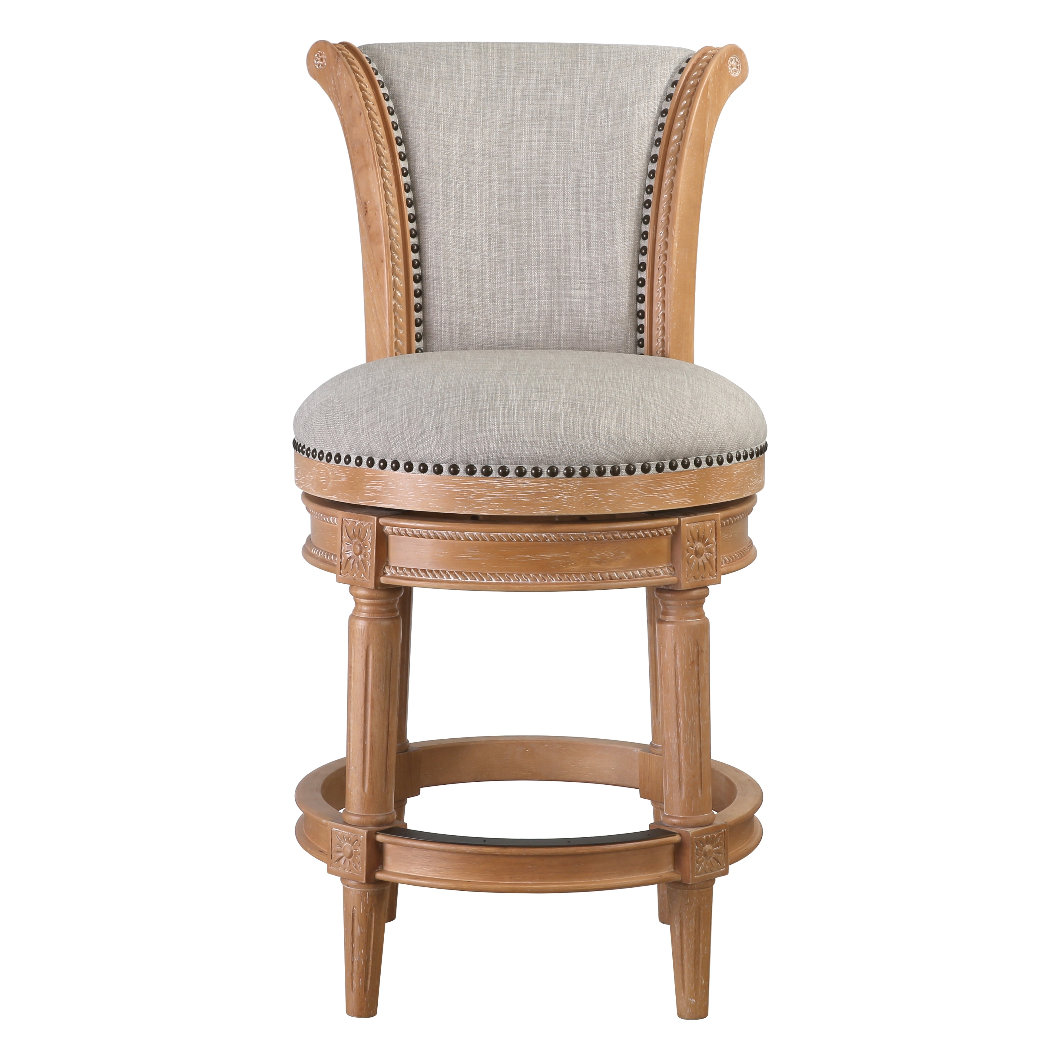 Copper Grove Rijssen 26in. Counter Height Wood Swivel Stool On Sale Bed Bath Beyond 29586996