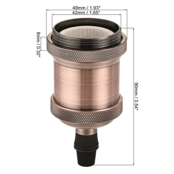 Bulb Holder E26/E27 250V 3A Threaded Wire Locking Screw Base Lamp ...