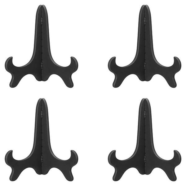 8 Inch Display Stand Holders Display Pictures PP Plastic Black Pack of ...