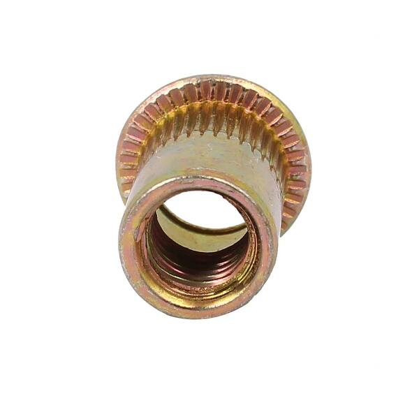 M8 x 18mm Knurled Blind Rivet Nut Open End Embedded Insert Nutsert ...