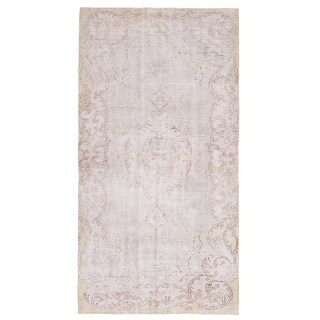 ECARPETGALLERY Hand-knotted Color Transition Ivory Wool Rug - 5'0 x 9'6 ...
