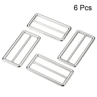 50mm(1.97") Metal Slide Strap Adjustable Buckle Fastener Silver Tone ...