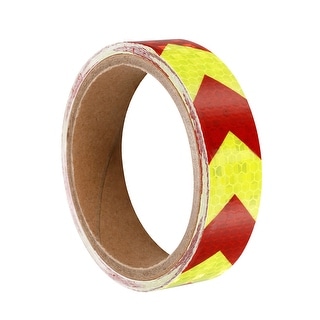 Reflective Tape, 1 Roll 10 Ft x 1-inch Tape, Arrow Fluorescence Yellow ...