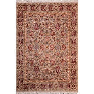 Pak Persian Alecia Gray/Red Wool Rug - 8'2'' x 10'4'' - 8 ft. 2 in. X ...