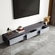 Extendable 118" Modern TV Stand with 3 Spacious Drawers, Adjustable ...