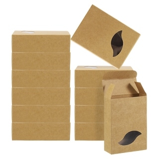 Paper Soap Box with Window, Homemade Soap Boxes Leaf Presents Packaging ...