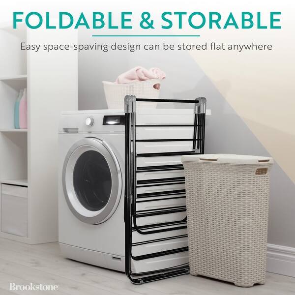 Extra Large Double Spaced 2 Tier Collapsible Clothes Drying Rack ...