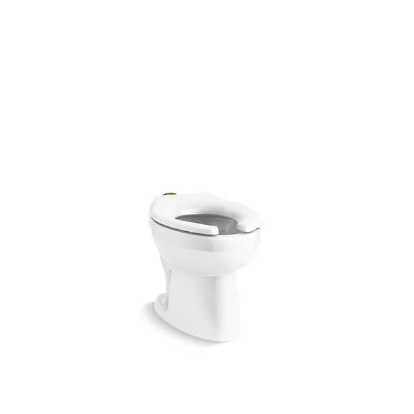 Kohler Wellcomme Ultra Floor-Mounted Top Spud Flushometer Bowl White ...