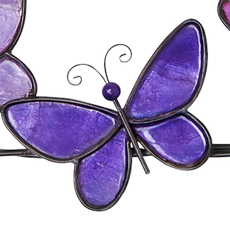 Butterflies On A Wire Wall Decor Brown (m2020 br) - Overstock - 25617887