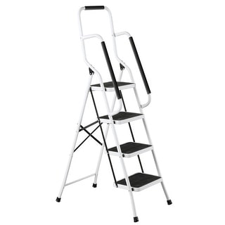 Four Step Safety Ladder with Grips - 55.250 x 21.250 x 4.750 - Bed Bath ...
