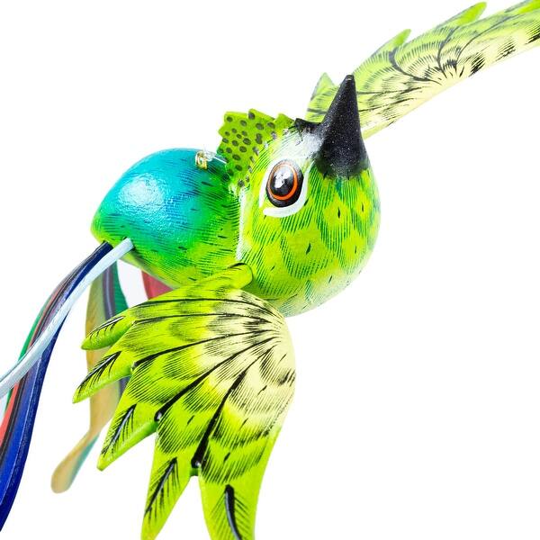 Novica Handmade Green Quetzal Wood Alebrije Sculpture - Bed Bath ...