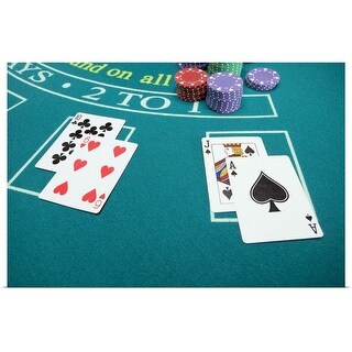 "Cards and chips on betting table" Poster Print - Multi - Bed Bath ...