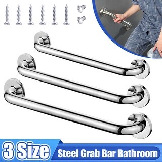 Stainless Steel Bathroom Shower Grab Bar for Safety Support - Bed Bath ...