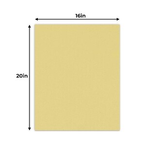Soft Yellow 16x20 Backing Board - Uncut Photo Mat Board - Bed Bath ...