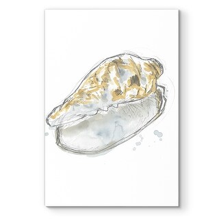Citron Shell Sketch IV -Premium Gallery Wrapped Canvas - Bed Bath ...