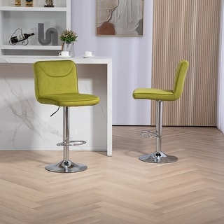 360° Swivel Single Chair,Adjustable Height,Dining Chairs 2PC/SET - Bed ...