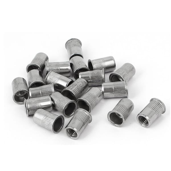 M6 x 14mm Stripe Countersunk Head Blind Rivet Nut Insert Nutsert 20PCS ...