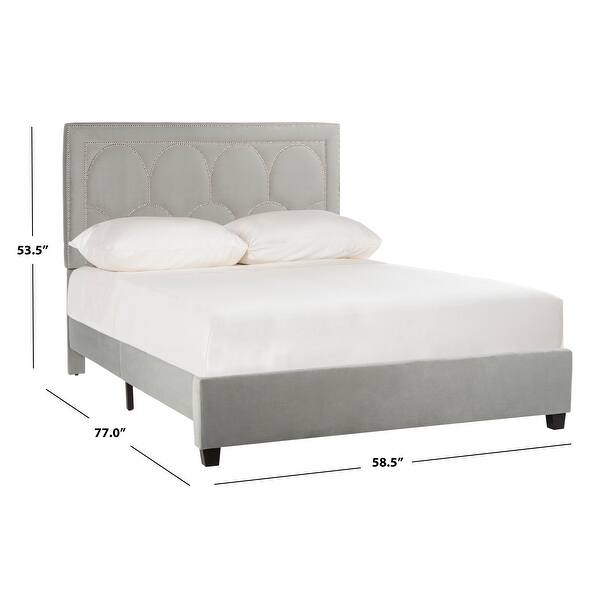 SAFAVIEH Solania Bed Full - Grey - Bed Bath & Beyond - 26275394