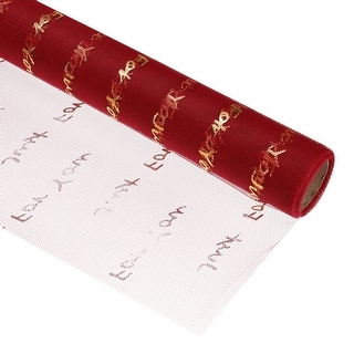 Flower Wrapping Mesh 15ft Floral Bouquet Packaging Alphabet Net Yarn ...