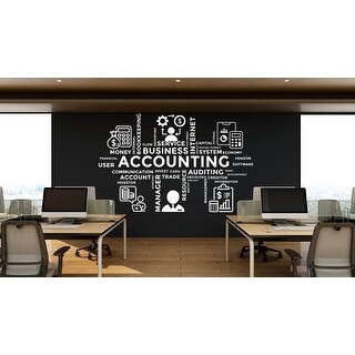 Accounting Wall Decor Office Wall Decal Idea Teamwork Business Worker ...