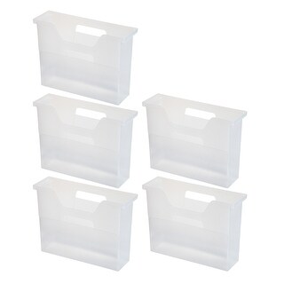 Small Desktop File Box in Clear (5-Pack) - Bed Bath & Beyond - 31883123