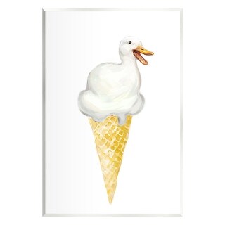 Stupell Duck Ice Cream Cone Wall Plaque Art Ziwei Li - Bed Bath ...