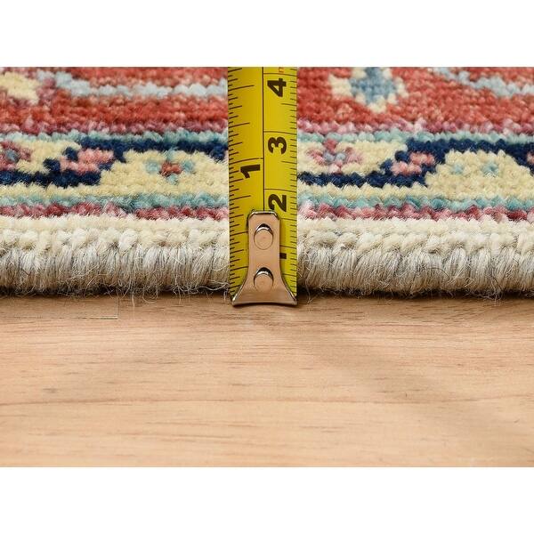 Hand Knotted Ivory Heriz with Wool Oriental Rug (3'10" x 6') - 3'10" x ...
