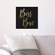 Oliver Gal Typography and Quotes Wall Art Canvas Prints 'Boss Bae Luxe ...