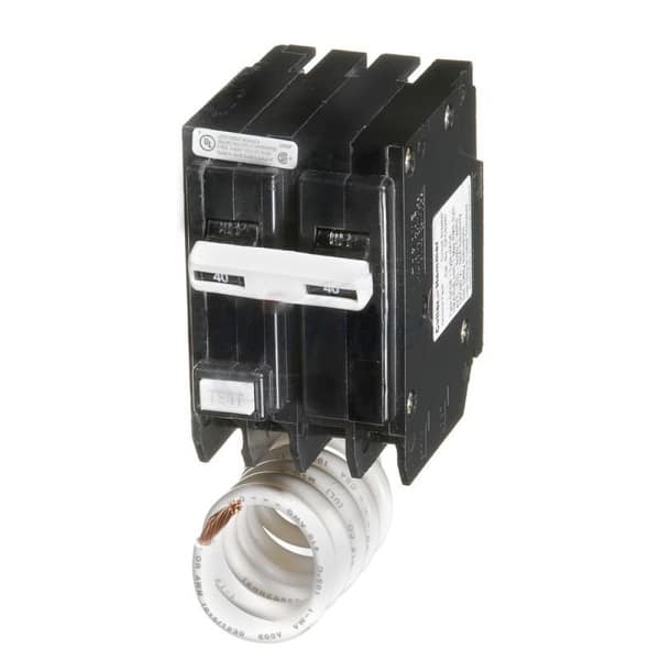 40 Amp Black Plastic BR GFCI Double Pole Breaker American Imaginations ...